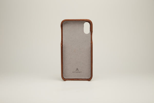 Leather Finger Loop iPhone X/Xs Case (Natural) | Affluent